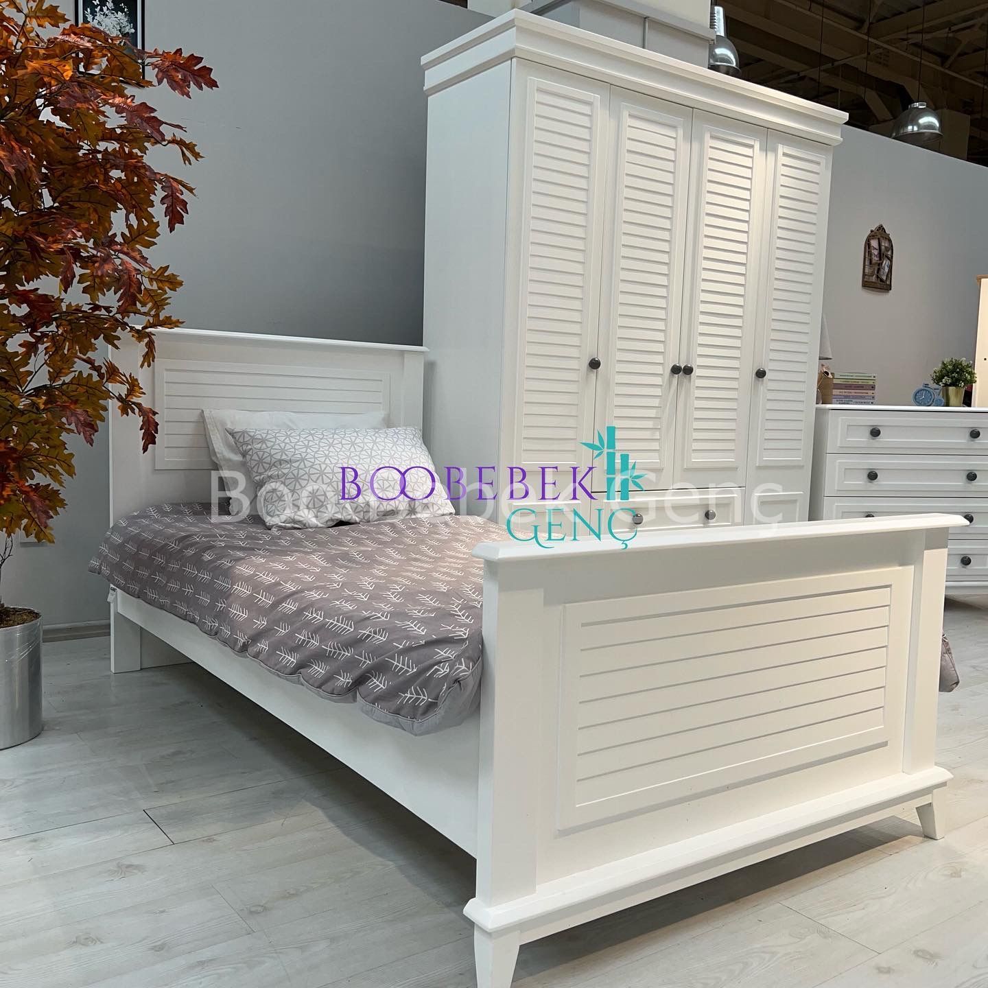 Lorena %100 MDF Lake Genç Odası Takımı Boo Bebek Genç'te!